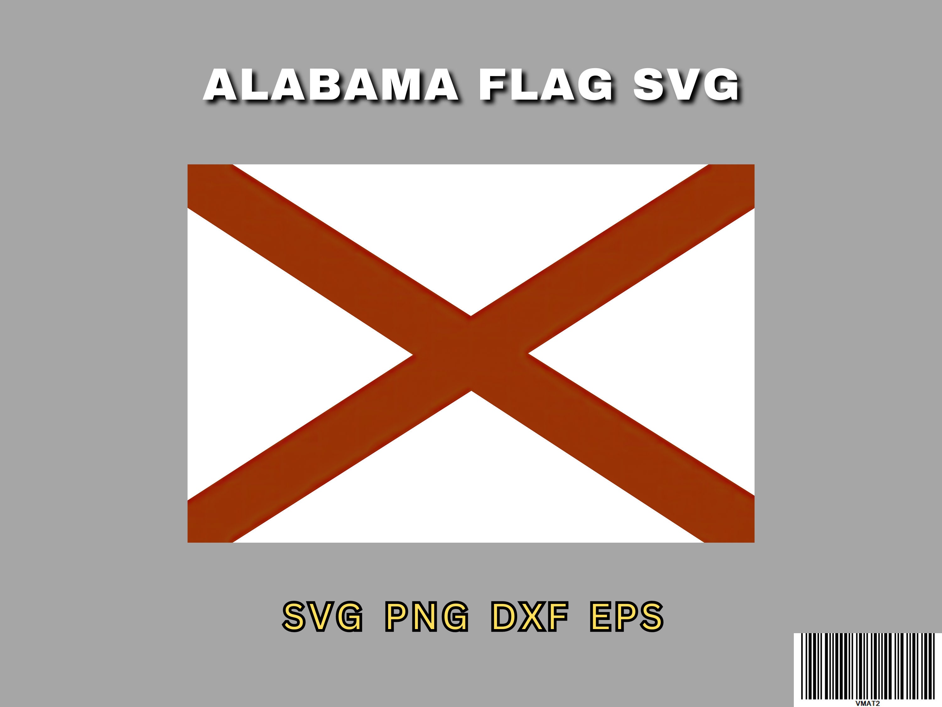 Alabama Flag SVG | Instant Download | Svg, Png, Eps, Dxf | Digital ...