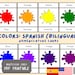 Colors Flash Cards in Spanish & English Bilingual Beginner | 20 ...