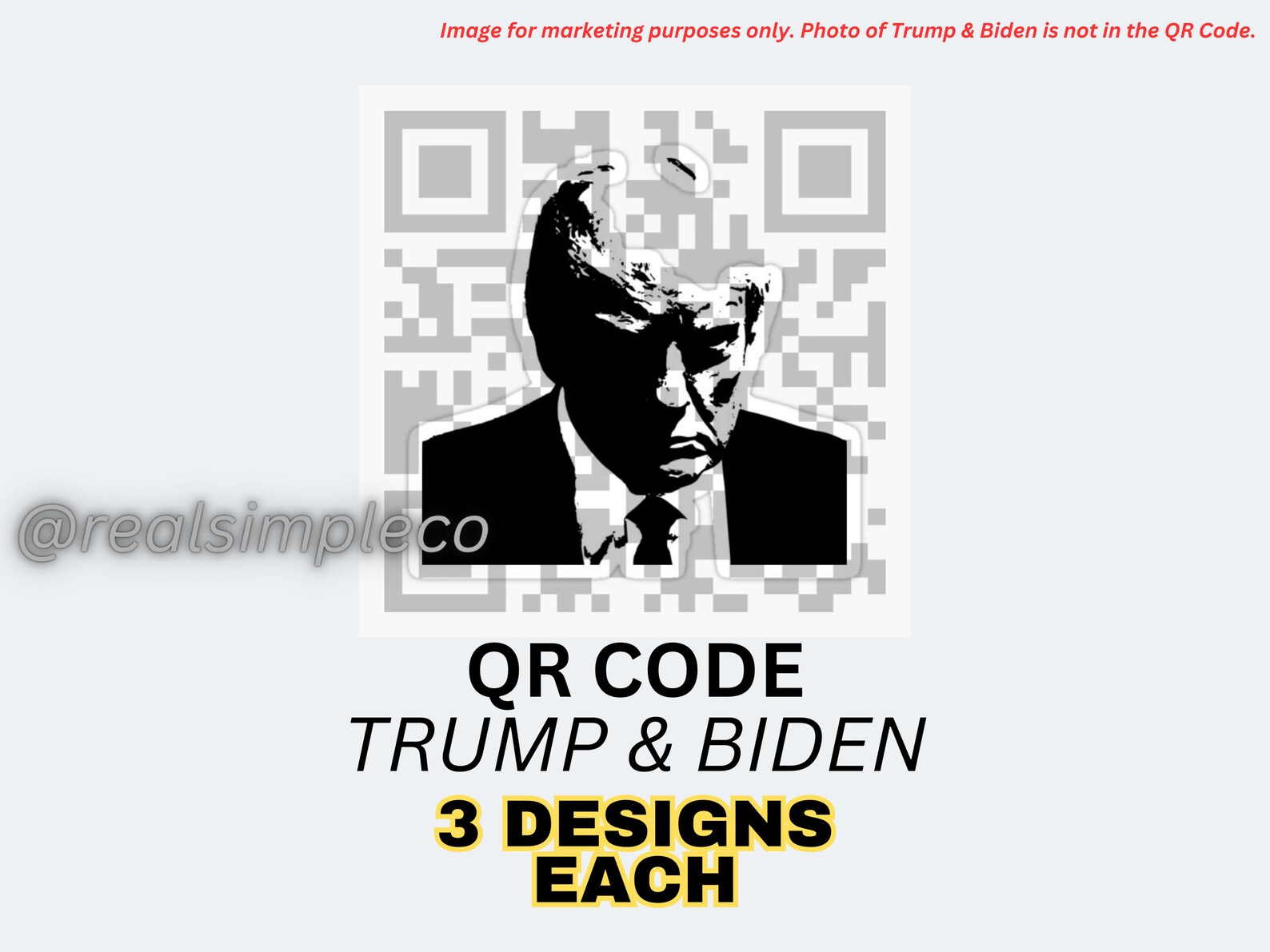 Trump QR Code SVG | Vote America QR Code Designs | Biden Trump Digital ...