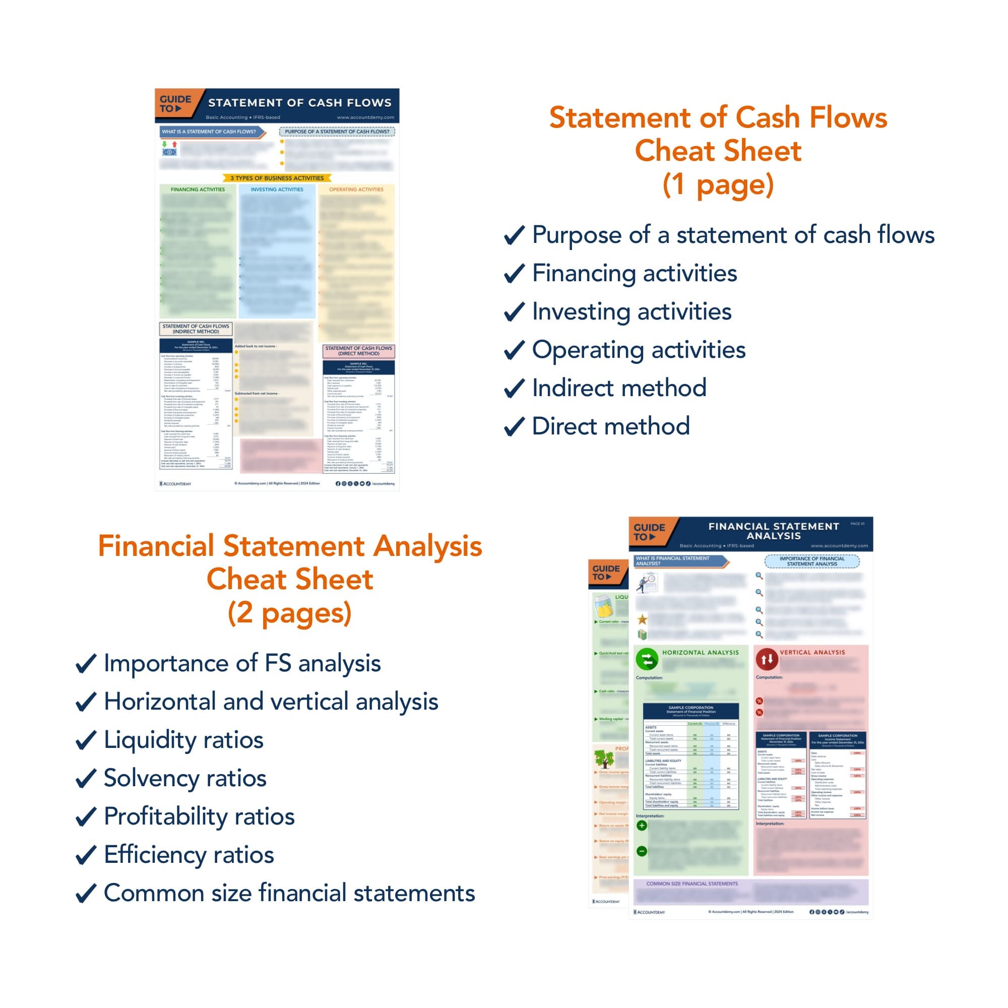 BASIC ACCOUNTING Cheat Sheet BUNDLE (1st Edition) Accounting Student ...