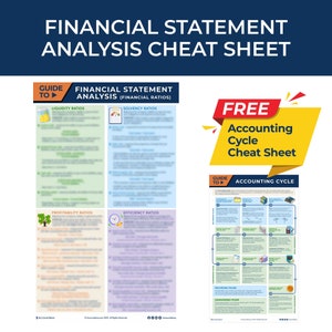 Accounting Cheat Sheet Financial Statement Analysis Student - Etsy
