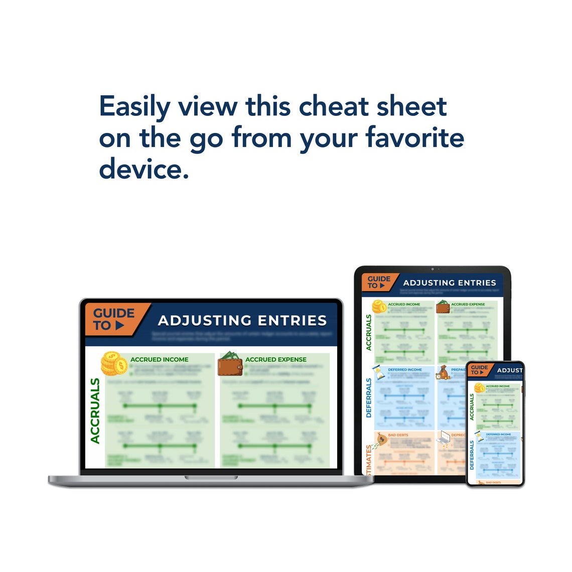 Accounting Cheat Sheet ADJUSTING ENTRIES Student Accounting Study Guide ...