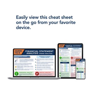 Accounting Cheat Sheet Financial Statement Analysis Student - Etsy