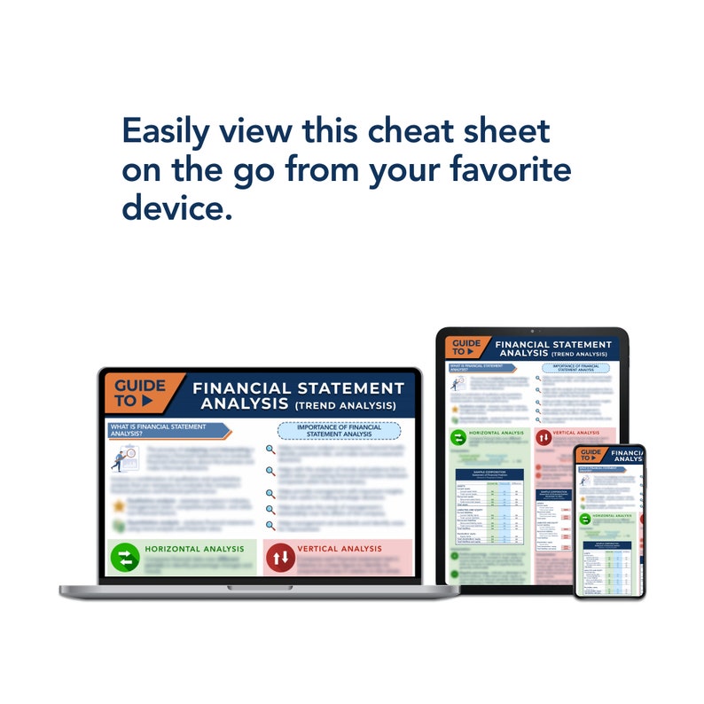 Accounting Cheat Sheet FINANCIAL STATEMENT ANALYSIS Student Accounting ...