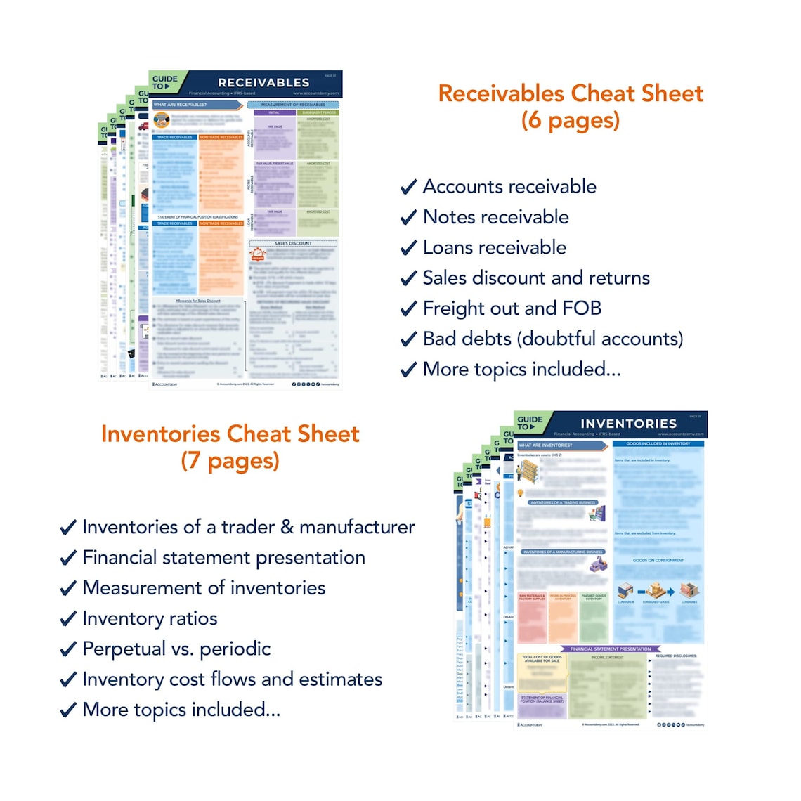 FINANCIAL ACCOUNTING Cheat Sheet Bundle Volume 1: ASSETS Accountant ...