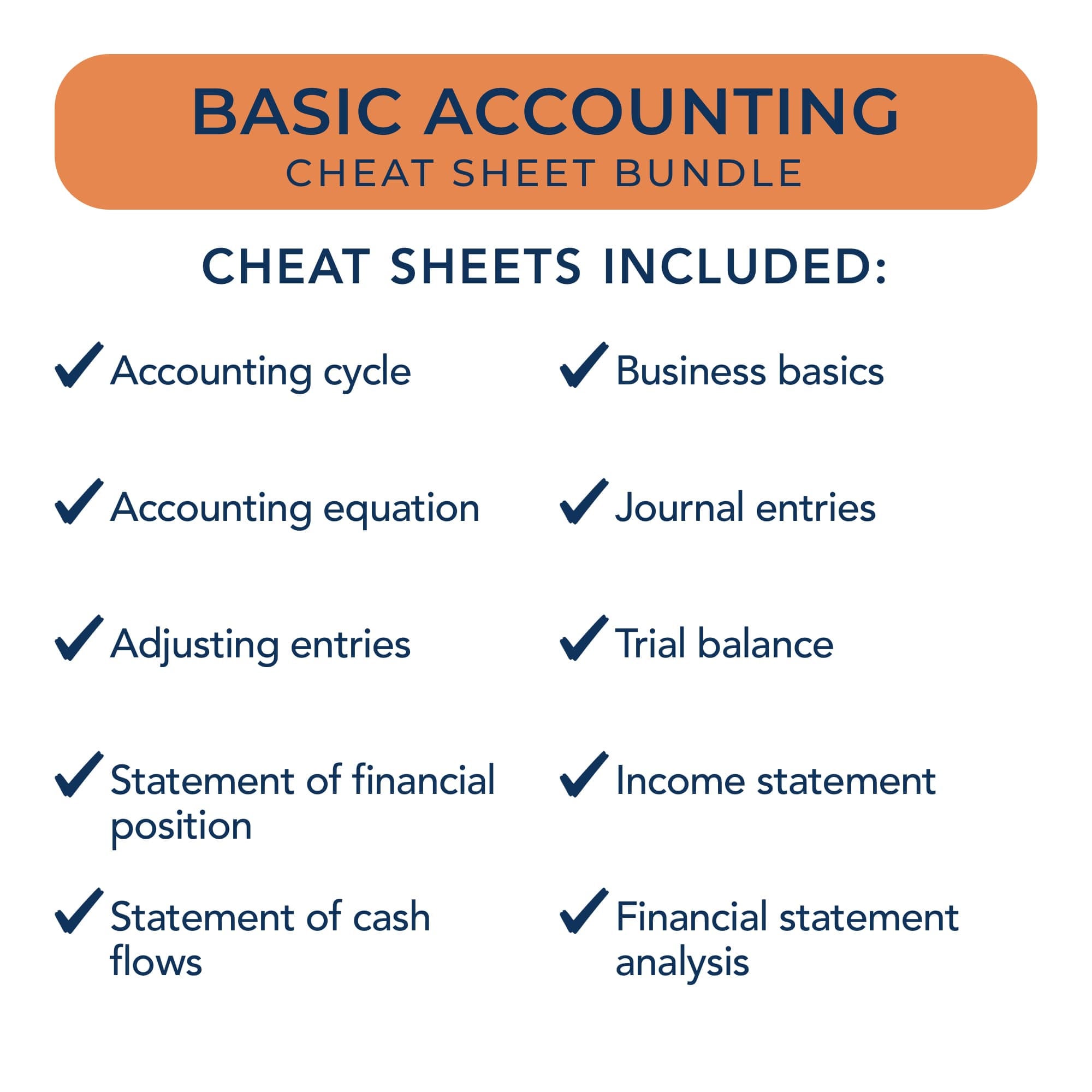 BASIC ACCOUNTING Cheat Sheet BUNDLE Accounting Student Study Guide ... BASIC ACCOUNTING Cheat Sheet BUNDLE Accounting Student Study Guide ...