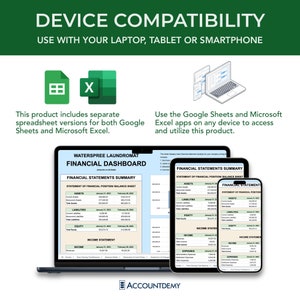 ACCOUNTING SPREADSHEET BUNDLE for Service Business Small Business ...