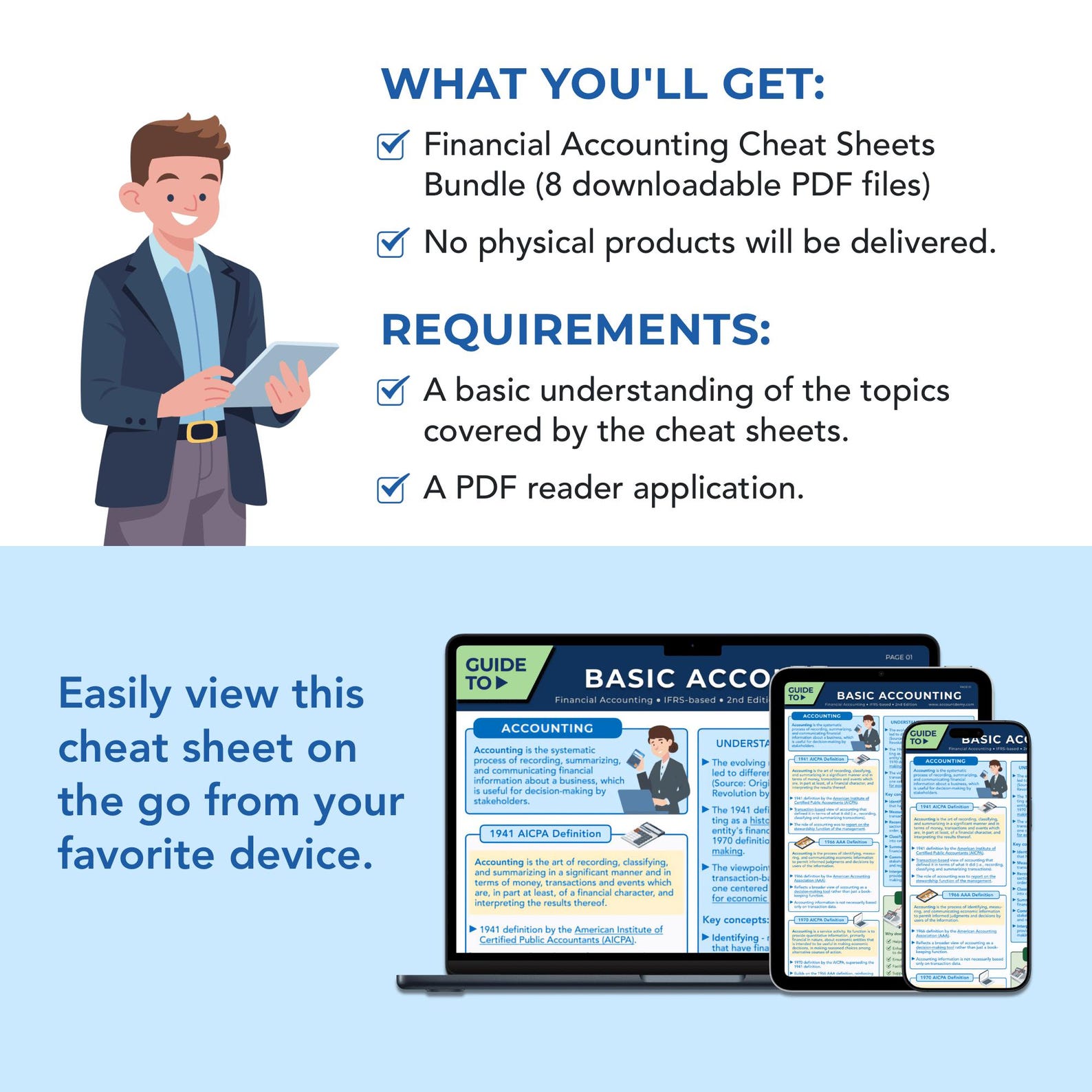 FINANCIAL ACCOUNTING Cheat Sheets BUNDLE Accountant Study Guide ...