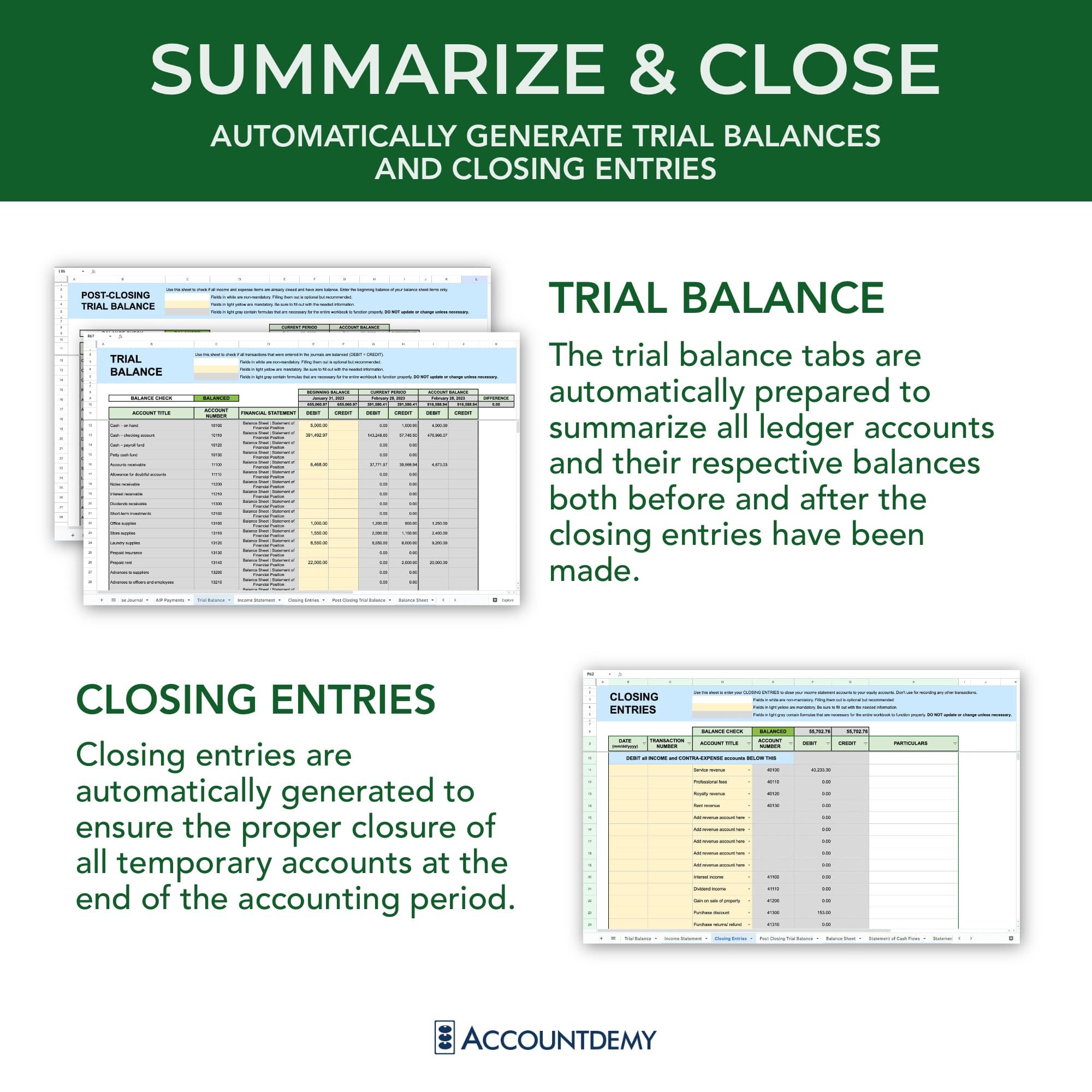 Accounting Spreadsheet for PARTNERSHIP Service Business Small Business ...