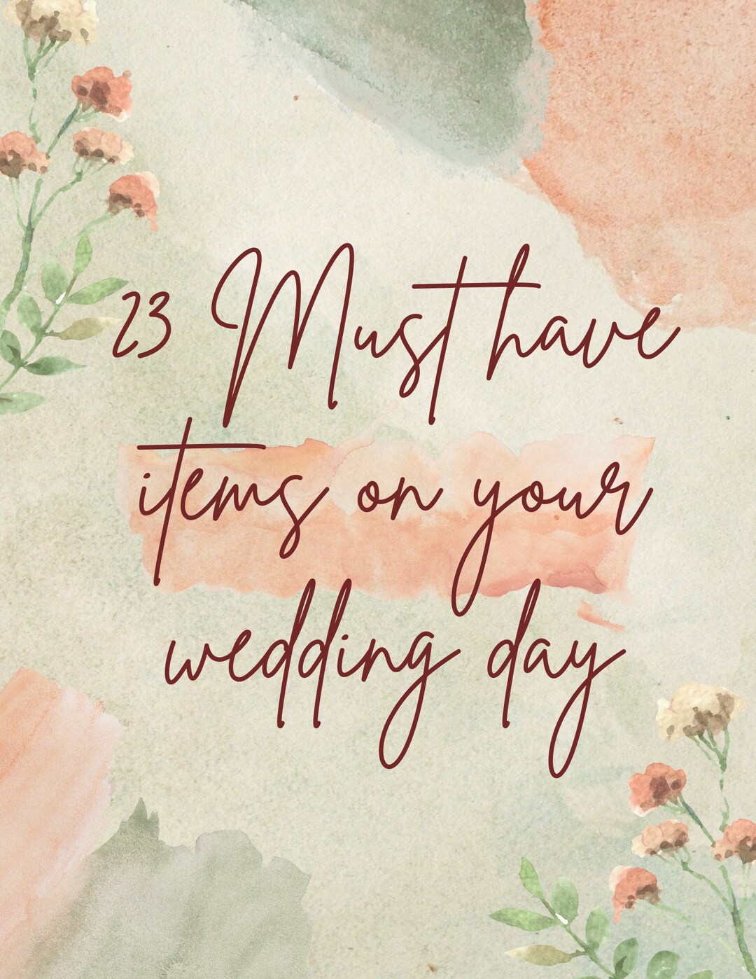 23 Must Have Items on Your Wedding Day - Etsy