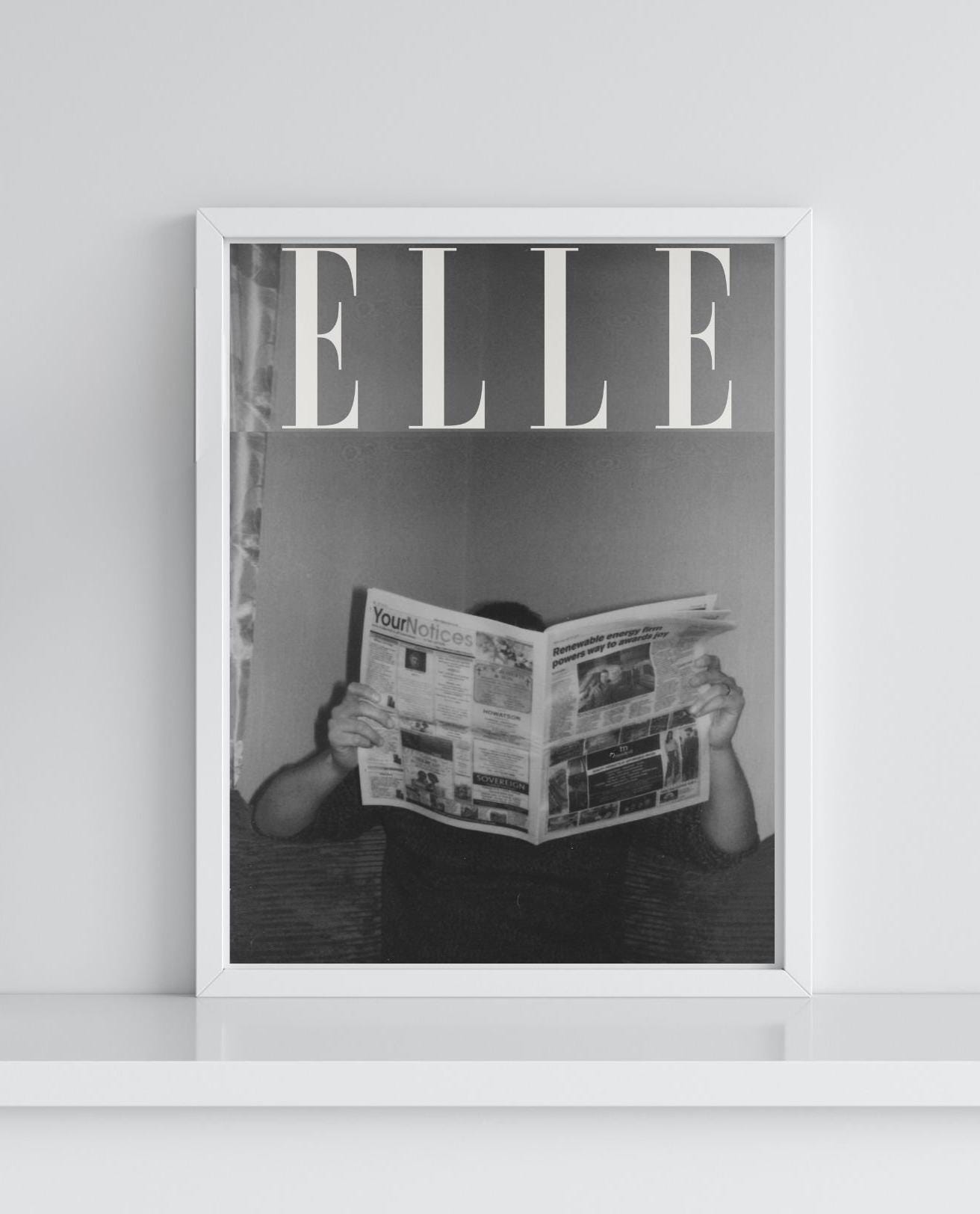 Elle Magazine Print - Etsy
