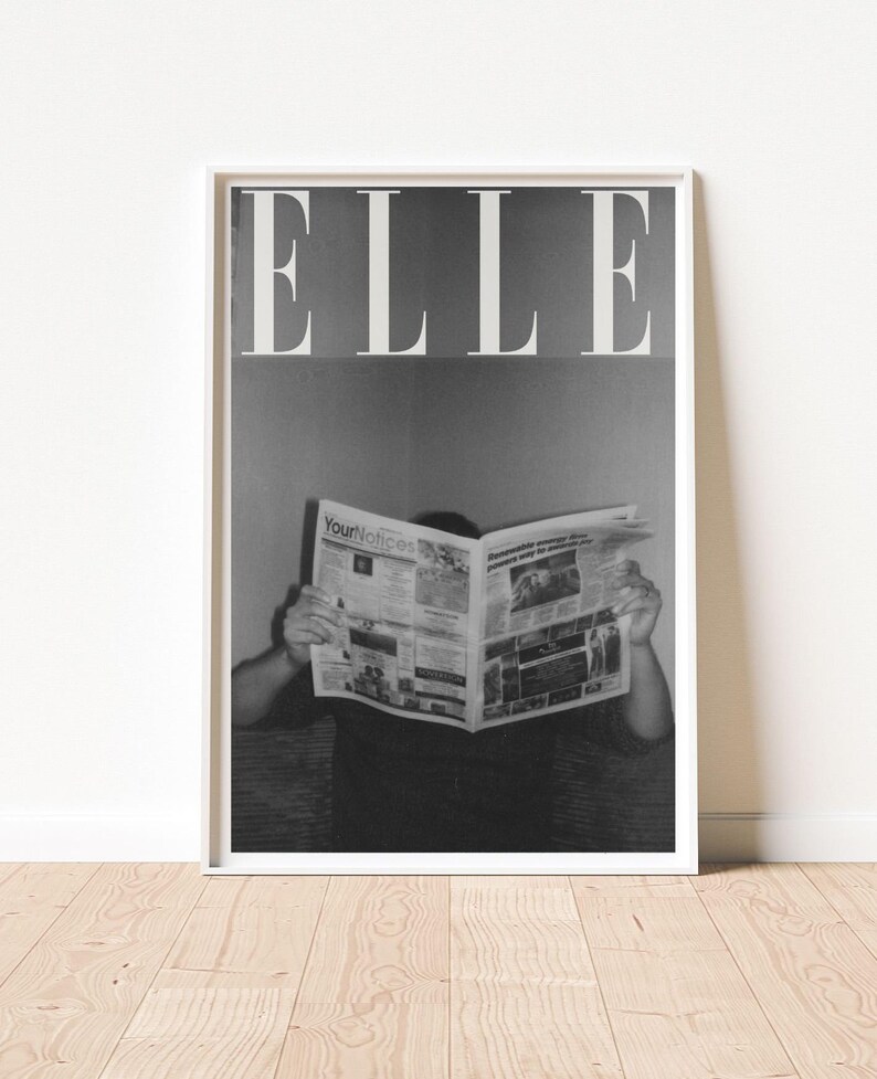 Elle Magazine Print - Etsy