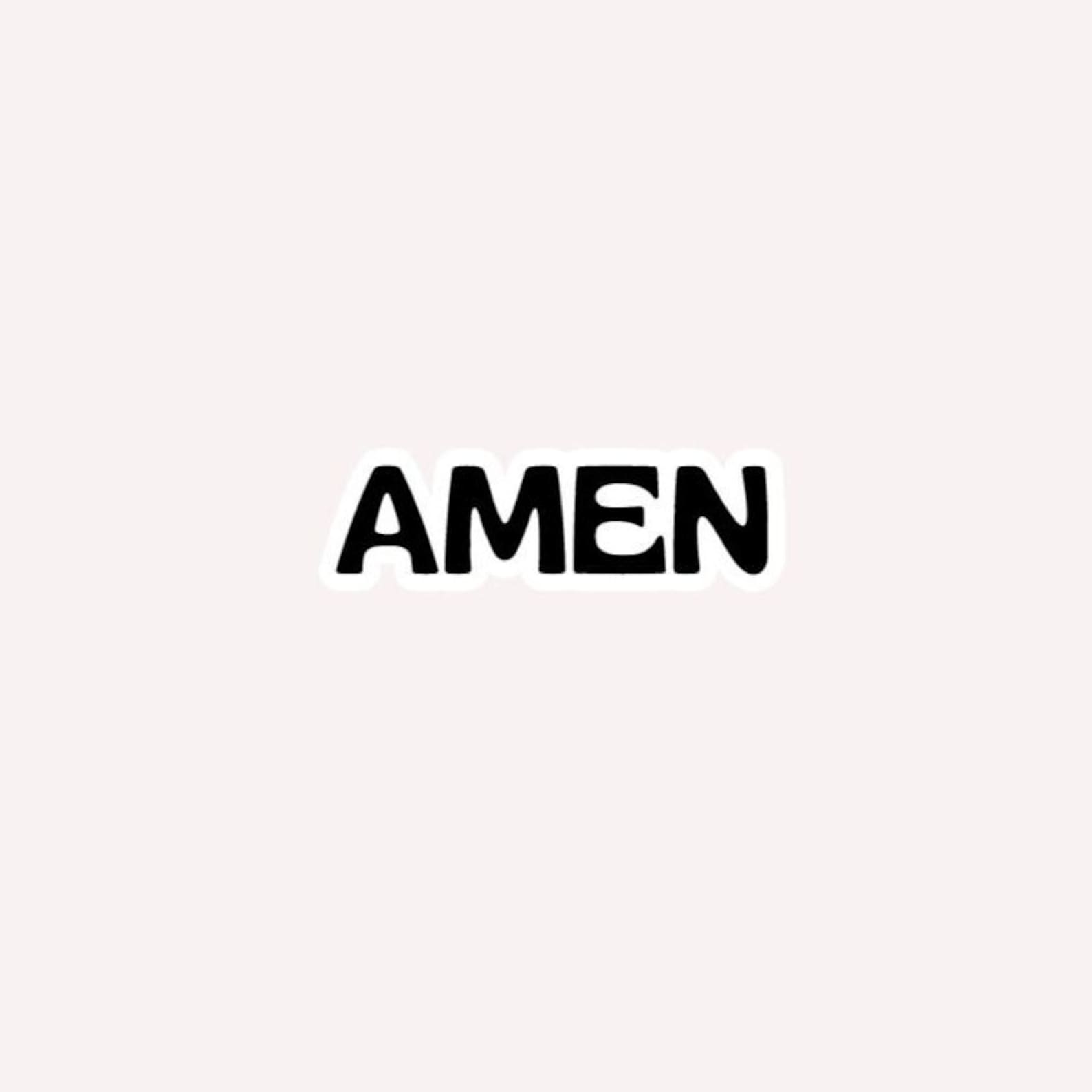 Amen Sticker | Christian Faith Sticker - Etsy