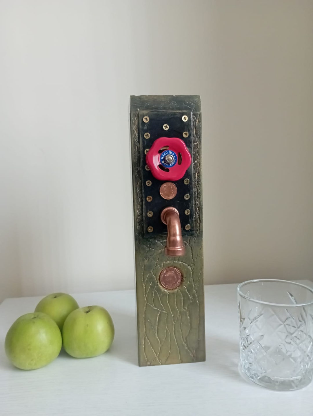 Unique Handmade Wooden Whiskey Dispenser, Bar Dispenser, Whiskey ...