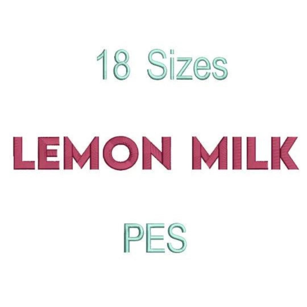 Lemon Milk Font,pes,calligraphy Fonts,machine Embroidery,embroidery ...