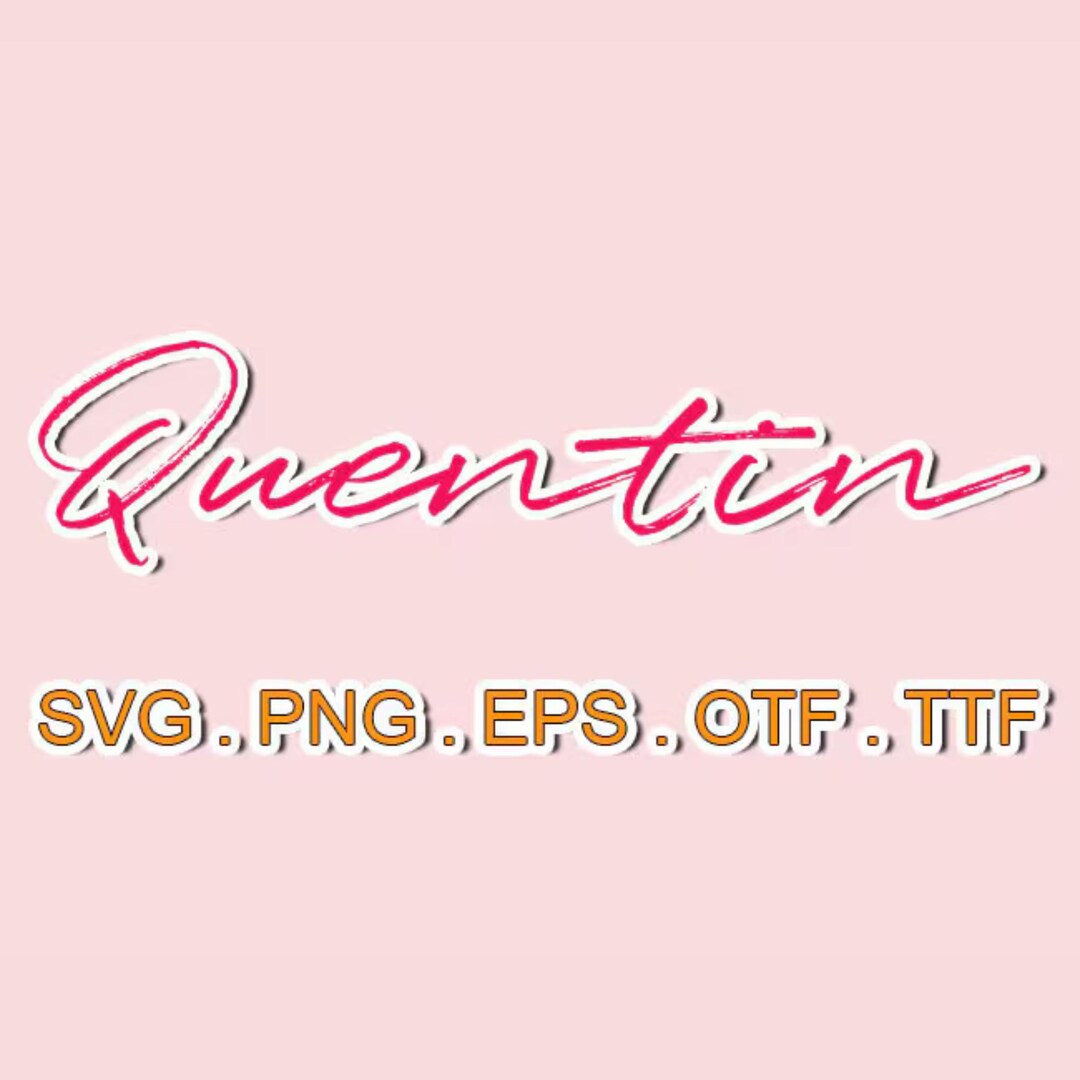 Quentin Font Files,svg Sillhoutte,sans Serif Svg,svg Fonts Bundle,svg ...