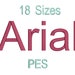 Arial Font,pes,calligraphy Fonts,machine Embroidery,embroidery Font ...