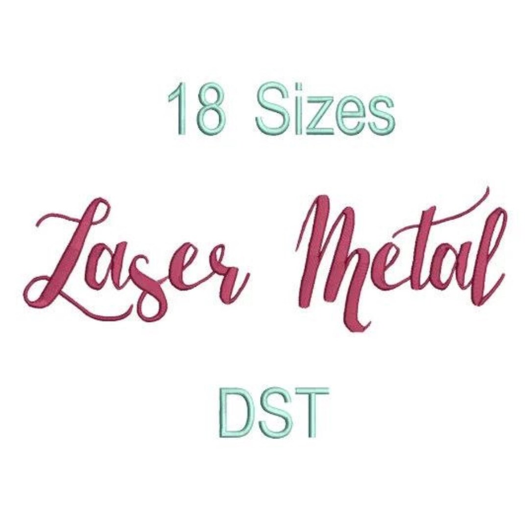 Laser Metal Font,dst,calligraphy Fonts,machine Embroidery,embroidery ...