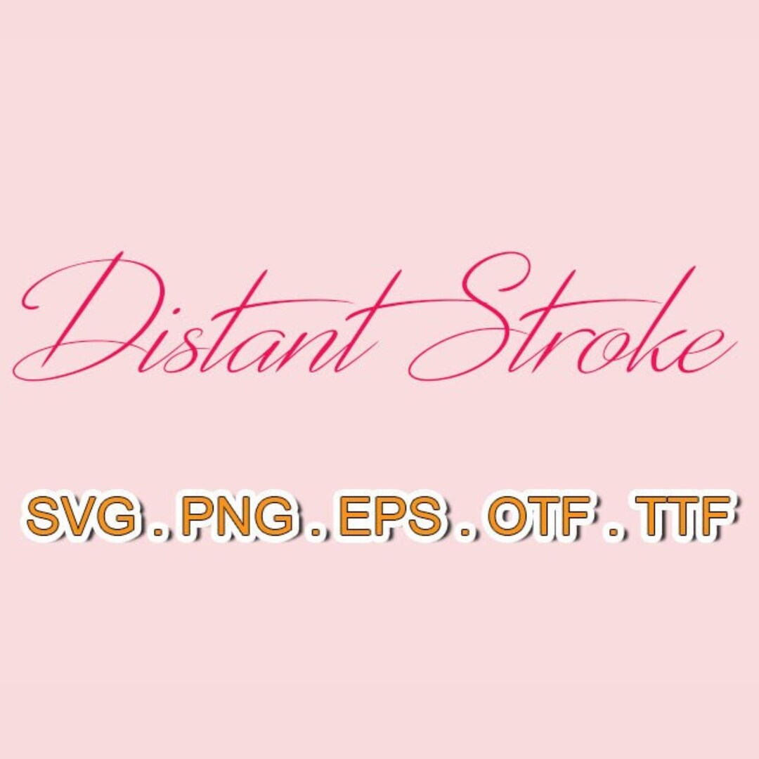 Distant Stroke Font Files,svg Sillhoutte,sans Serif Svg,svg Fonts ...