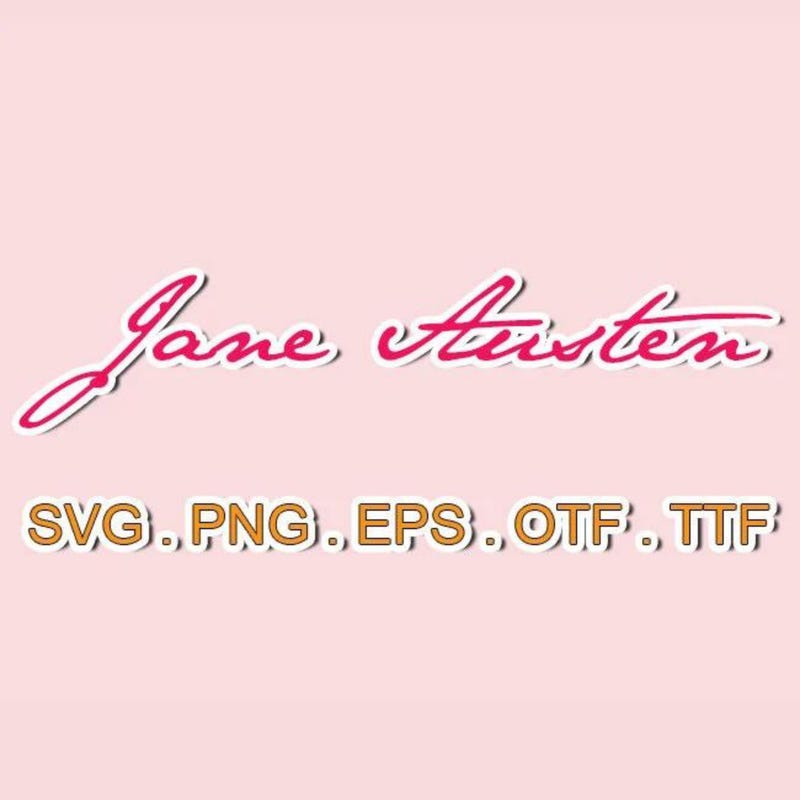 Jane Austen Svg - Etsy