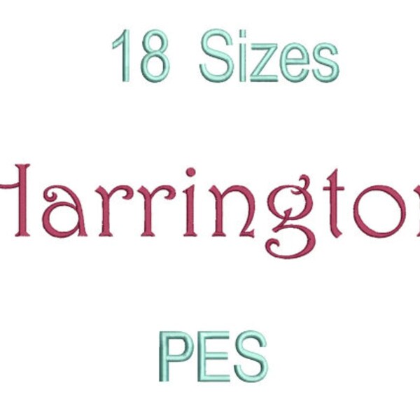 Harrington Font - Etsy
