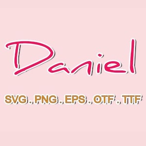 Daniel Font Files,svg Sillhoutte,sans Serif Svg,svg Fonts Bundle,svg ...