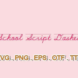 School Script Dashed Font Files,svg Sillhoutte,sans Serif Svg,svg Fonts ...