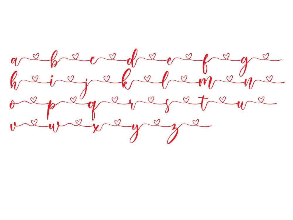 About Love Font Svg Filessvg Sillhouttesans Serif Svgsvg - Etsy