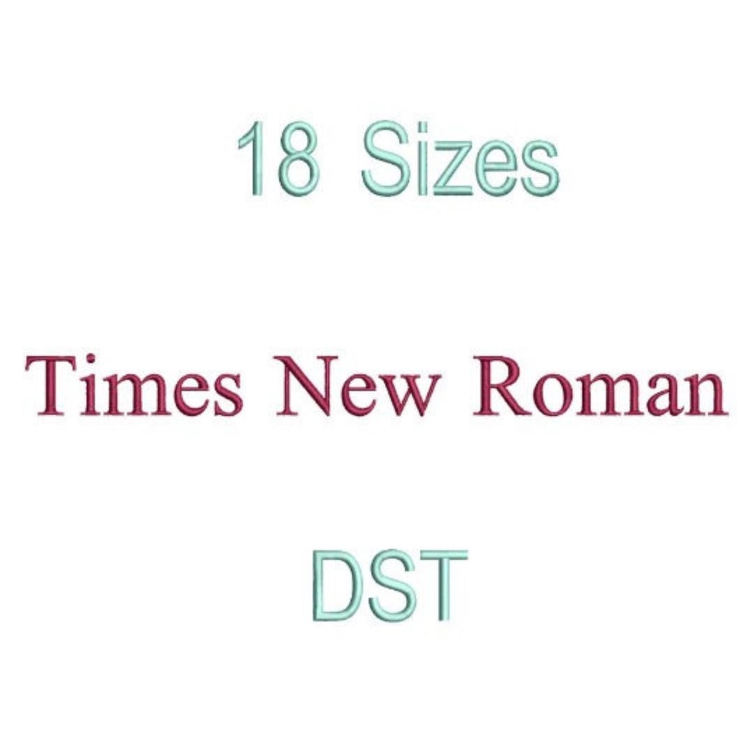 Times New Roman Font,dst,calligraphy Fonts,machine Embroidery ...