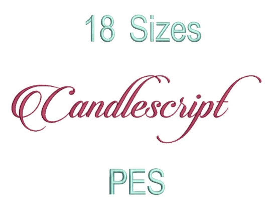 Candle Script Fontpescalligraphy Fontsmachine - Etsy