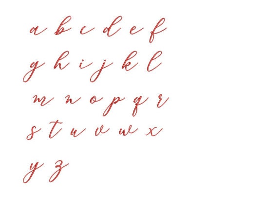 Michella Garden Font,pes,calligraphy Fonts,machine Embroidery ...