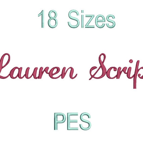 Script Embroidery Font - Etsy