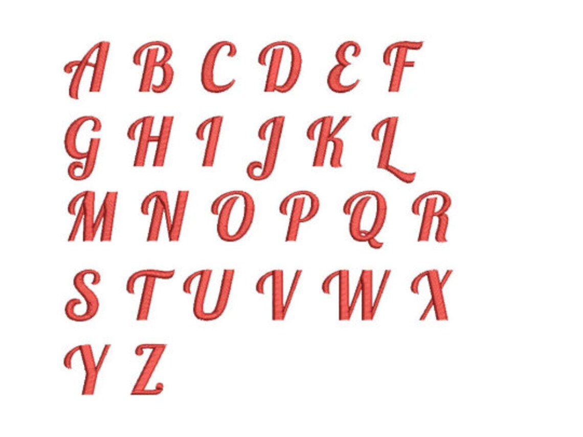 Lobster Font,dst,calligraphy Fonts,machine Embroidery,embroidery Font ...