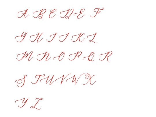 Michella Garden Font,pes,calligraphy Fonts,machine Embroidery ...