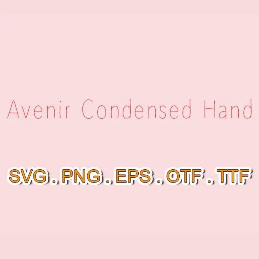 Avenir Condensed Hand Font Files,svg Sillhoutte,sans Serif Svg,svg ...