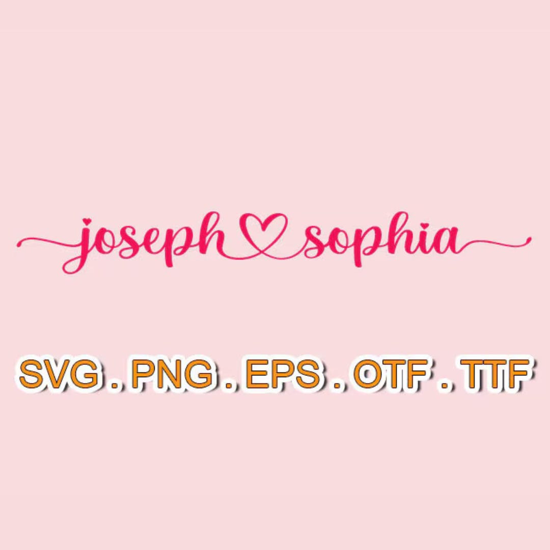 Joseph Sophia Font Files,svg Sillhoutte,sans Serif Svg,svg Fonts Bundle ...