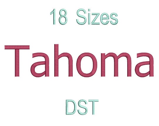 Tahoma Fontdstcalligraphy Fontsmachine - Etsy