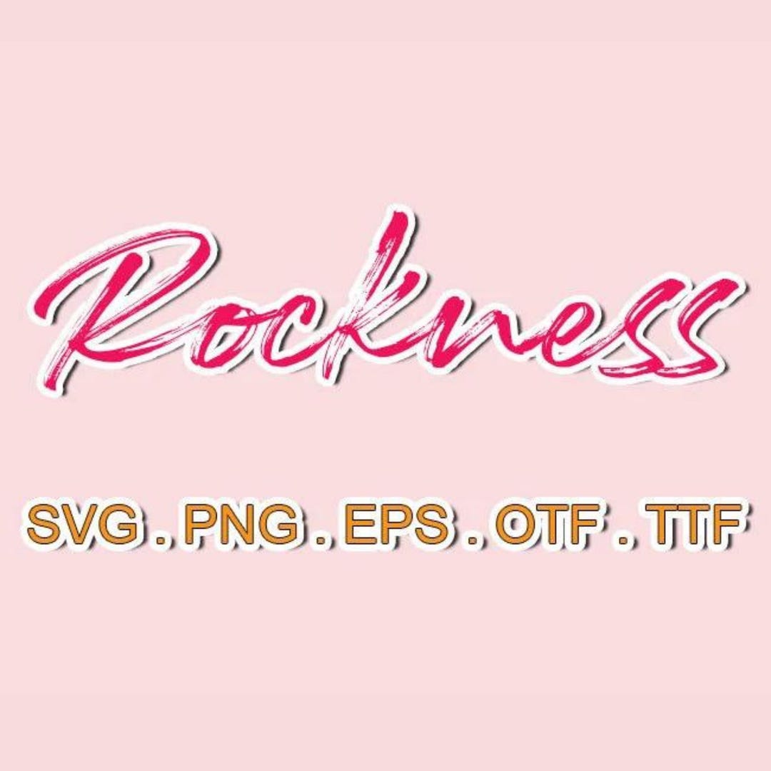 Rockness Font Files,svg Sillhoutte,sans Serif Svg,svg Fonts Bundle,svg ...