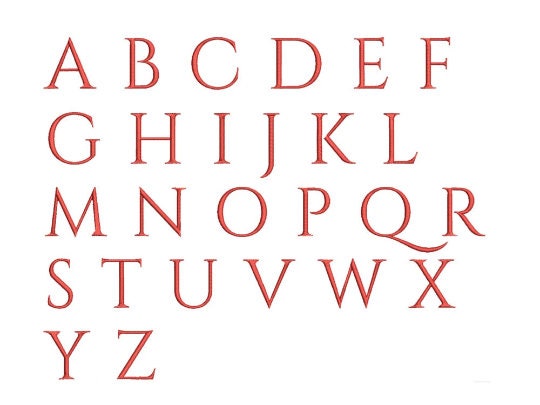 Cinzel Font,dst,calligraphy Fonts,machine Embroidery,embroidery Font ...