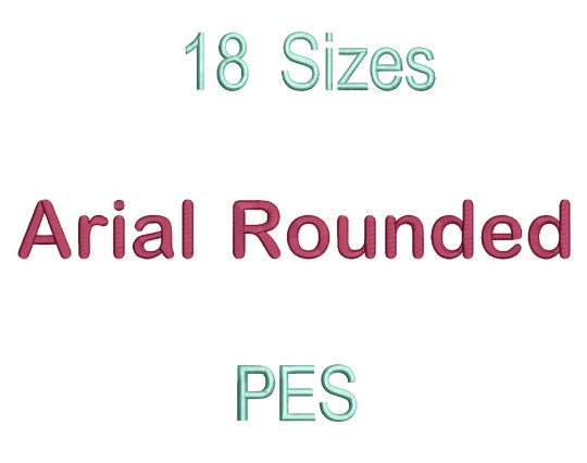 Arial Rounded Fontpescalligraphy Fontsmachine - Etsy