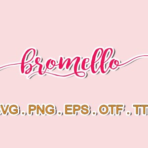 Bromello Font Files,svg Sillhoutte,sans Serif Svg,svg Fonts Bundle,svg ...