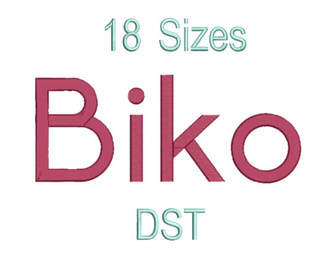 Biko Font,dst,calligraphy Fonts,machine Embroidery,embroidery Font ...