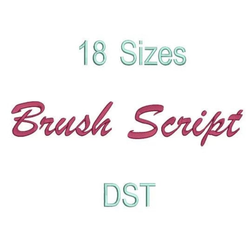 Script Embroidery Font - Etsy