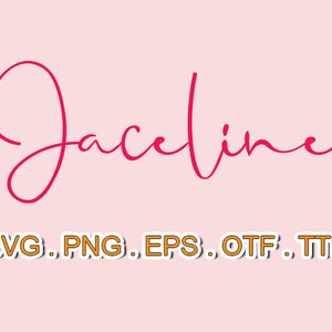 Jaceline Font Files,svg Sillhoutte,sans Serif Svg,svg Fonts Bundle,svg ...