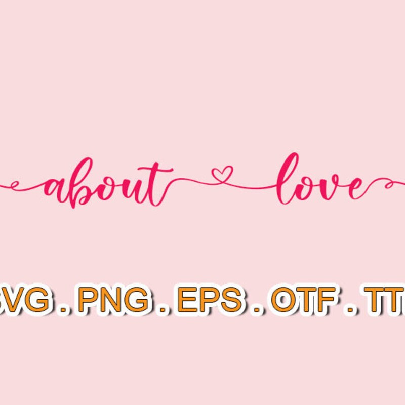Love Font - Etsy