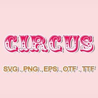 Circus Font - Etsy