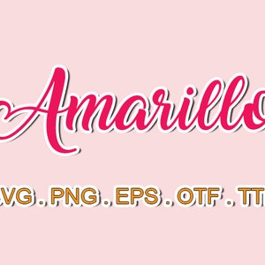 Amarillo Font Svg Files,svg Sillhoutte,sans Serif Svg,svg Fonts Bundle,svg Files for Cricut ...
