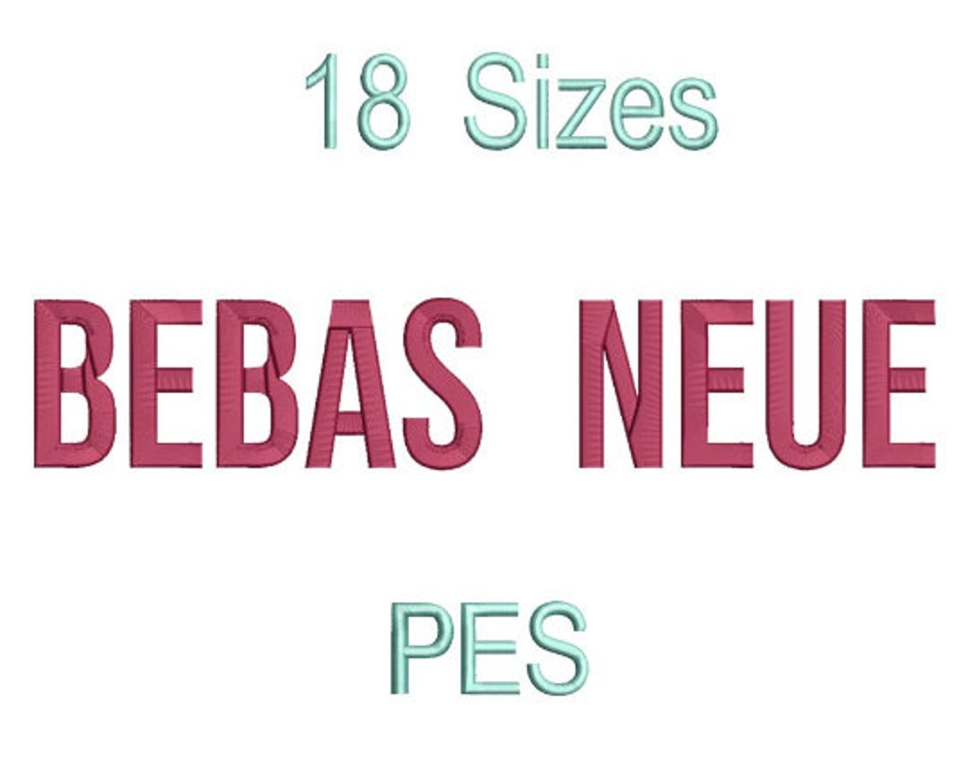 Bebas Neue Font,pes,calligraphy Fonts,machine Embroidery,embroidery ...