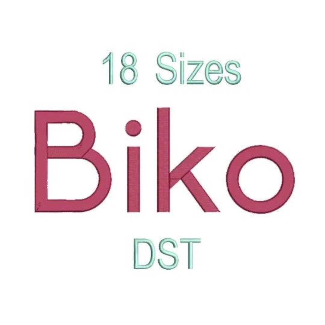 Biko Font,dst,calligraphy Fonts,machine Embroidery,embroidery Font ...