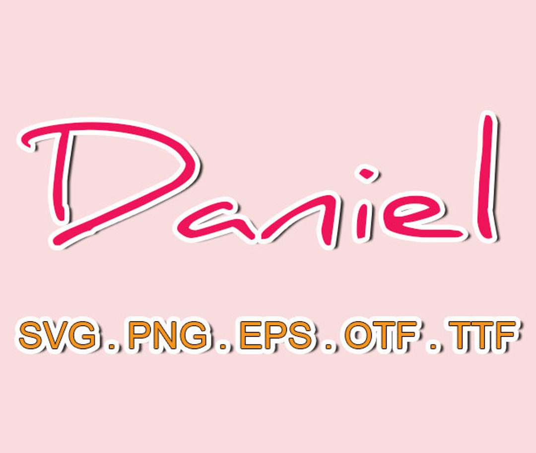 Daniel Font Files,svg Sillhoutte,sans Serif Svg,svg Fonts Bundle,svg ...